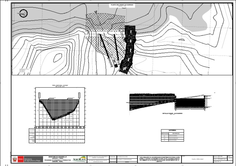 03.plano Planta - Perfil Dique | PDF