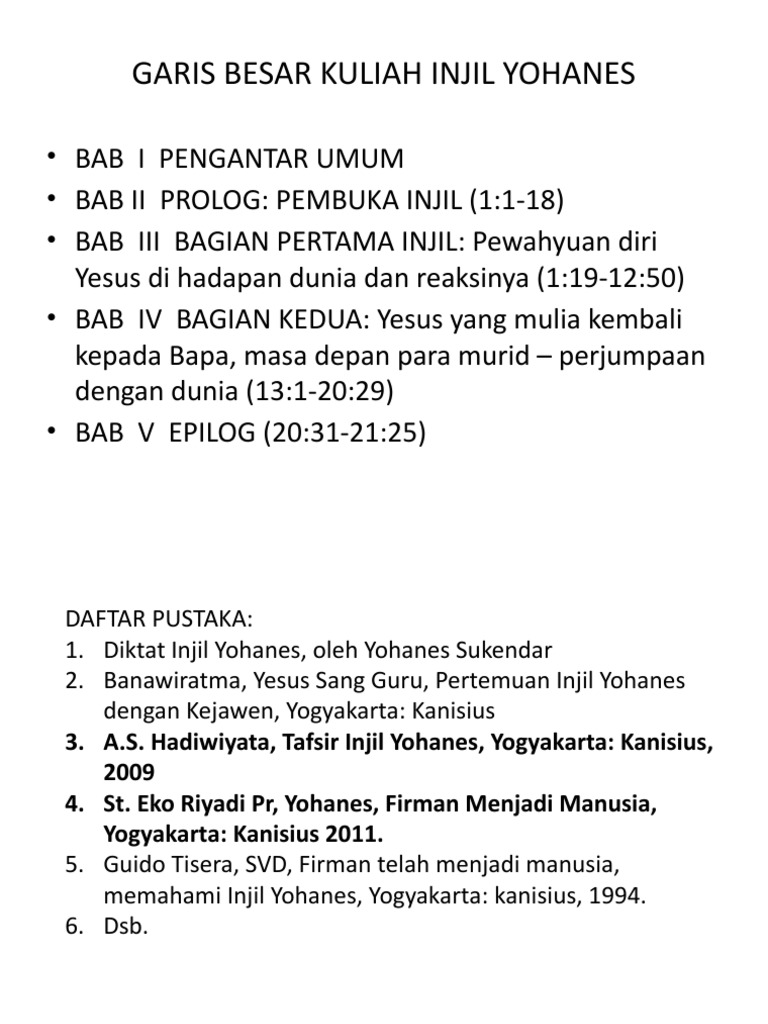 Injil Yohanes | PDF | Agama & Spiritualitas