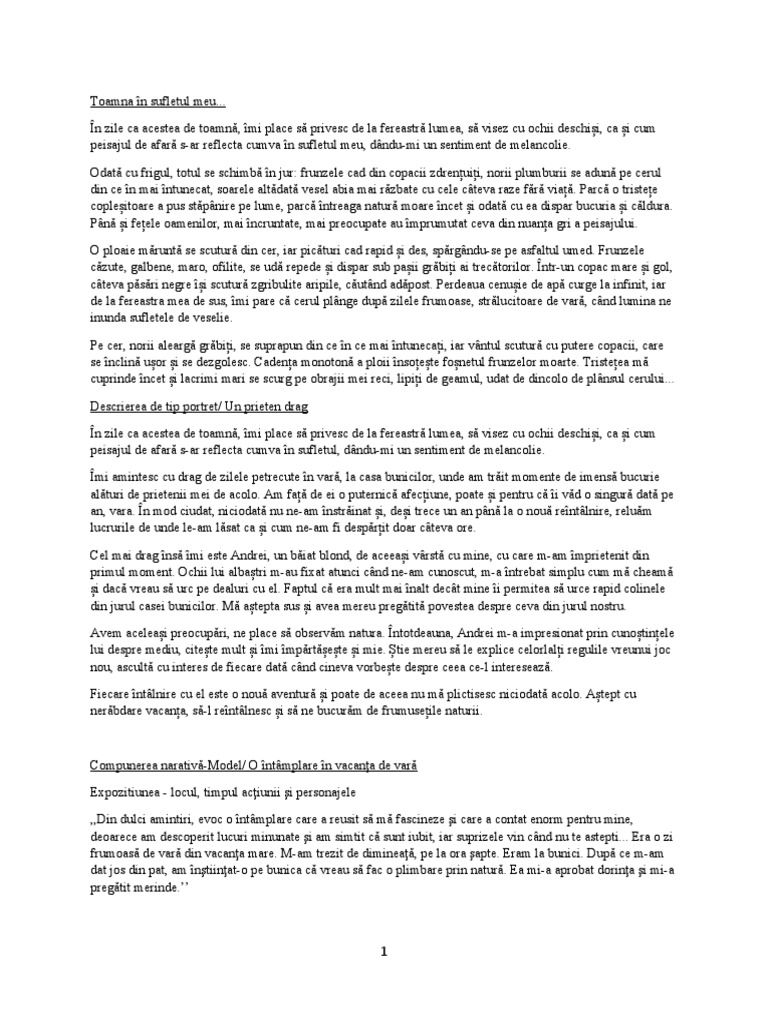 Modele de Compuneri EN | PDF