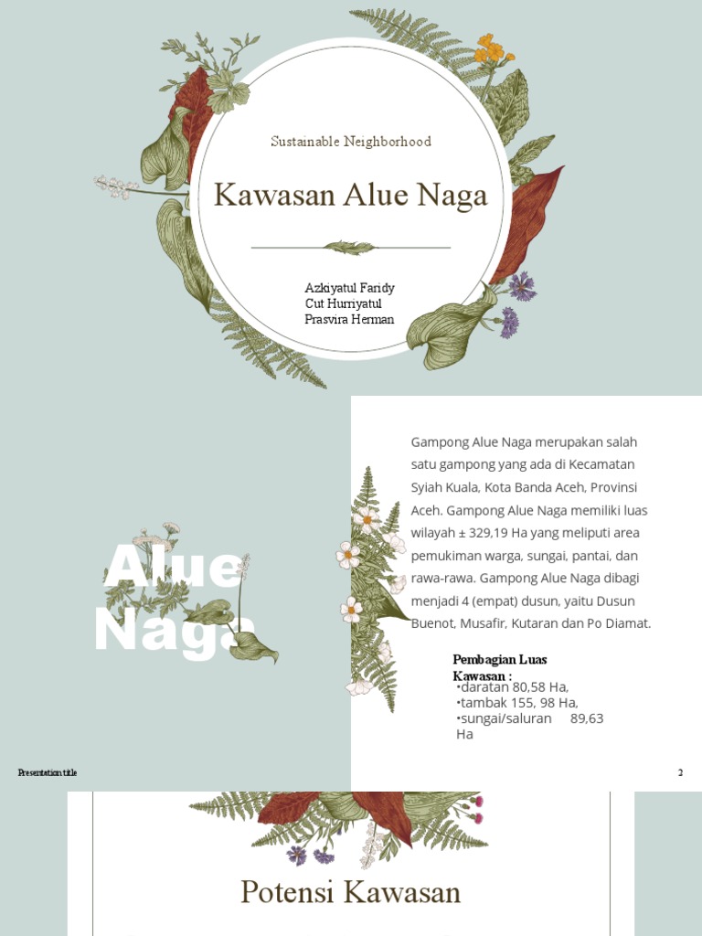 Potensi dan Tantangan Pantai Alue Naga | PDF