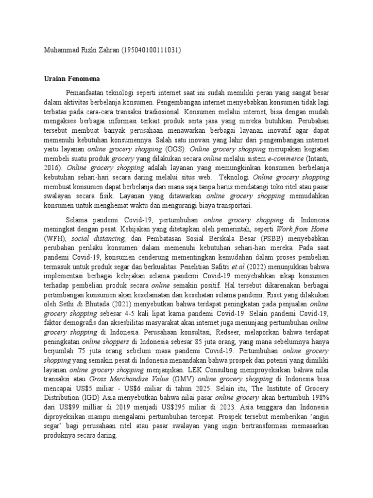 Uraian Fenomena | PDF