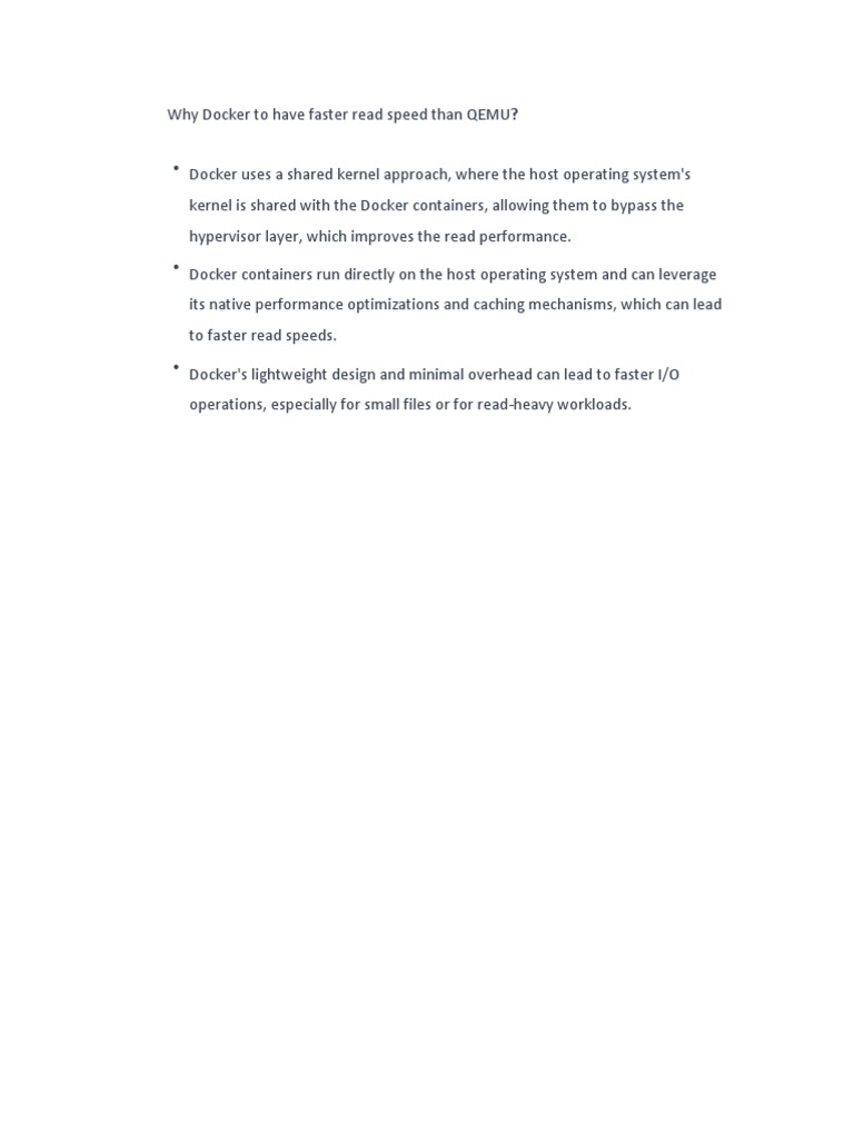 Qemu Vs Docker | PDF