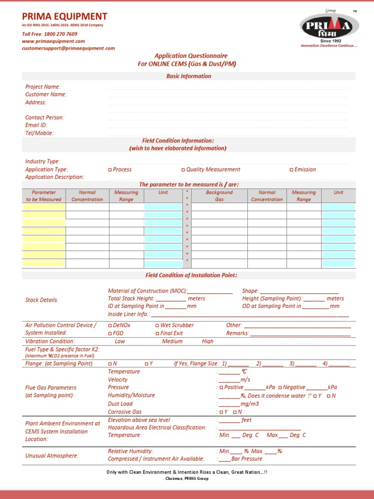 ApplicationQ CEMS | Download Free PDF | Humidity | Physical Sciences