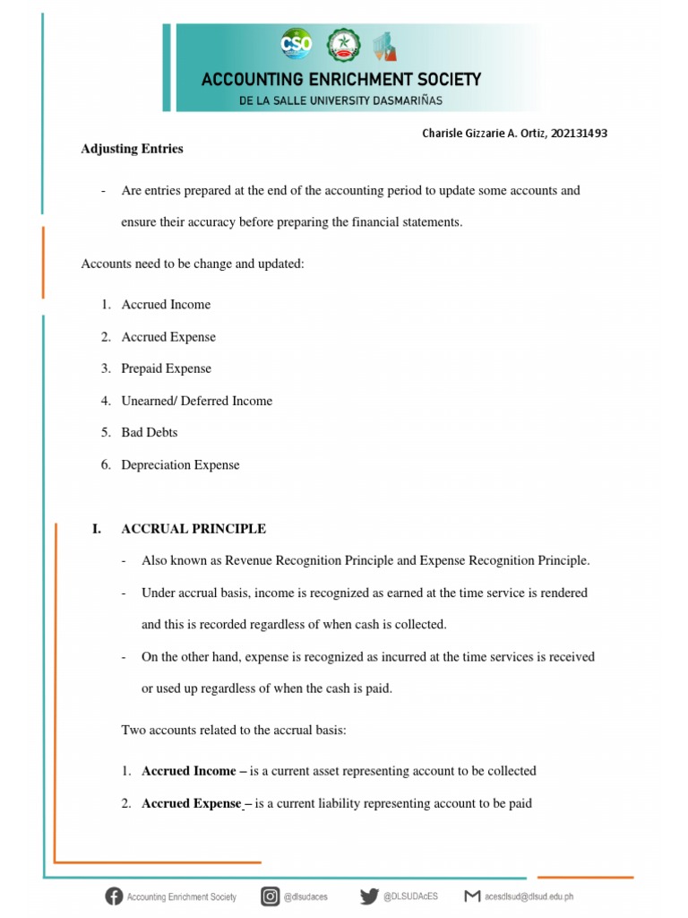 Adjusting Entries Module | PDF | Debits And Credits | Expense