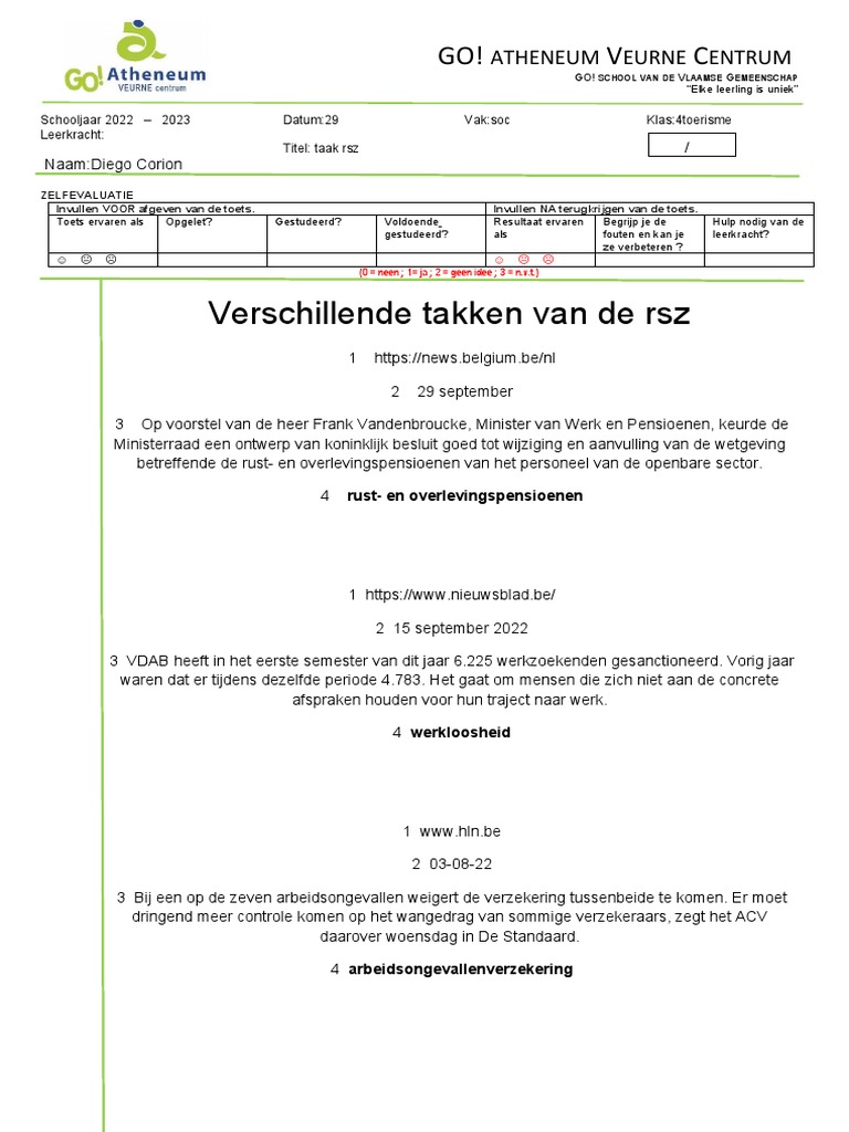 Hoofding Toetsvoorgedrukt | PDF