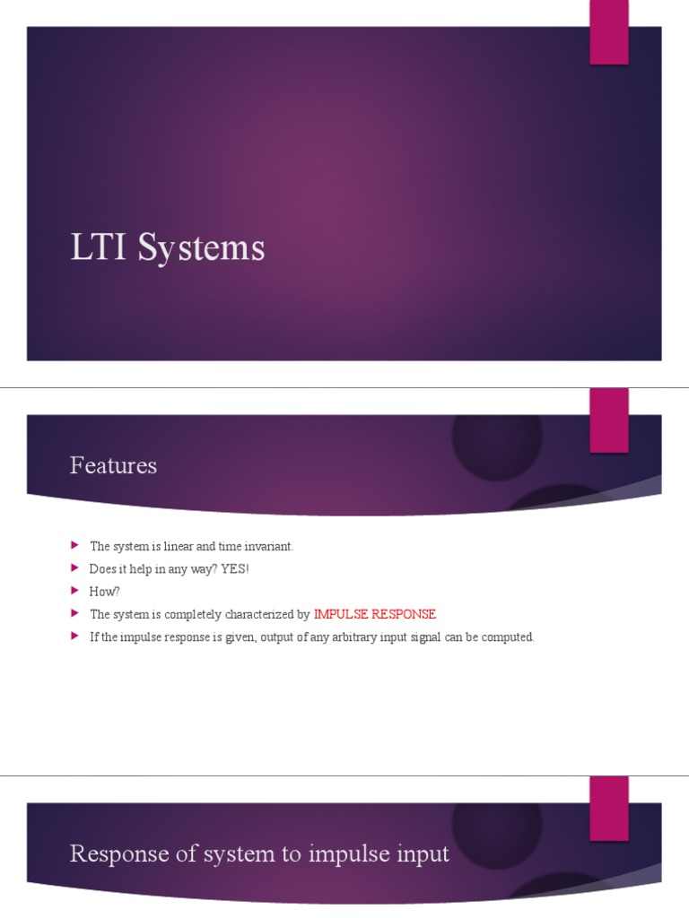 LTI Systems: Impulse Response Basics | PDF