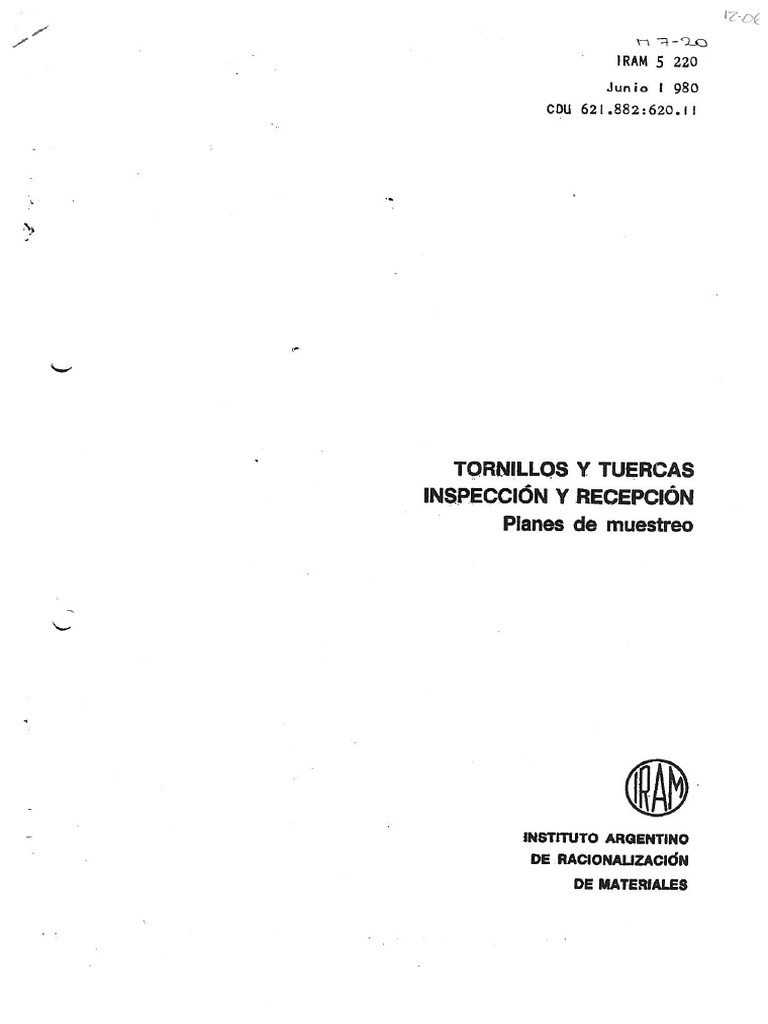 Iram 5 220 - 1980 | PDF