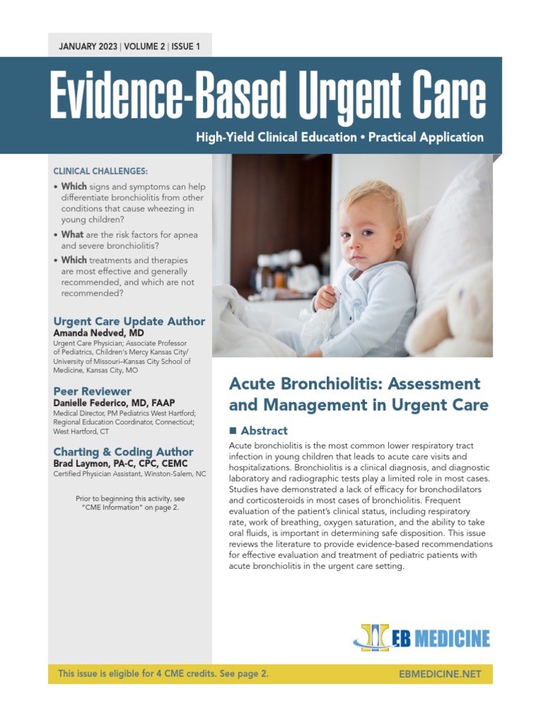 Acute Bronchiolitis Assessment and Management in Urgent Care | PDF ...