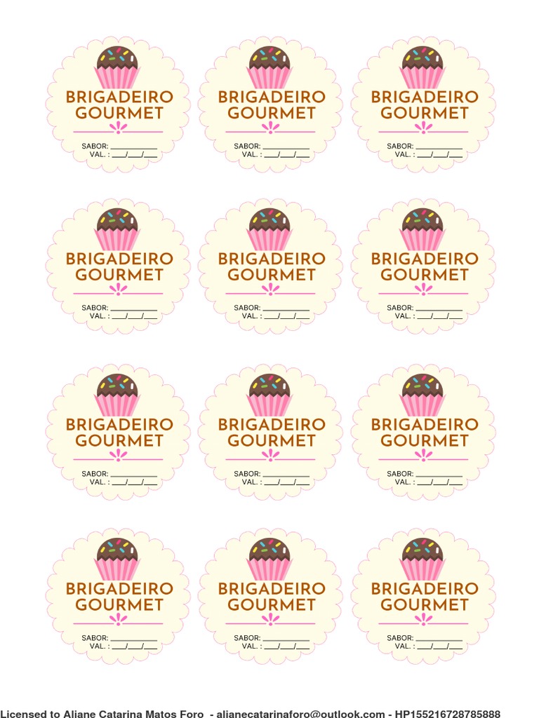 35 Modelos de Etiquetas para Impressão | PDF