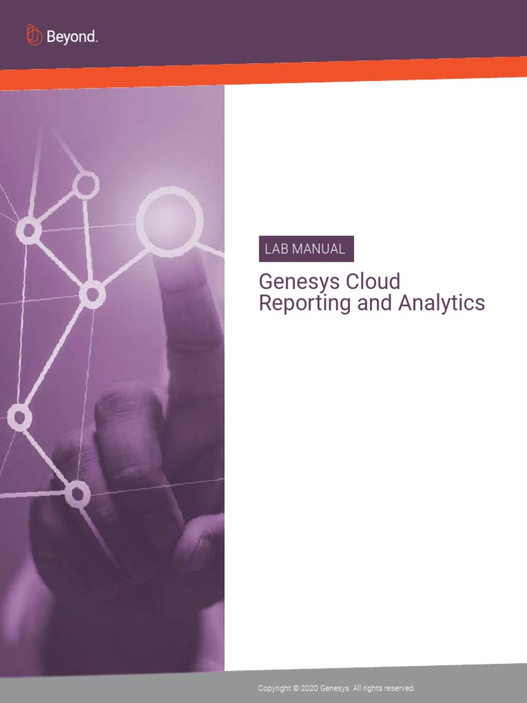 Genesys Cloud-Reporting and Analytics-Lab Manual | PDF | Icon (Computing) | Trademark