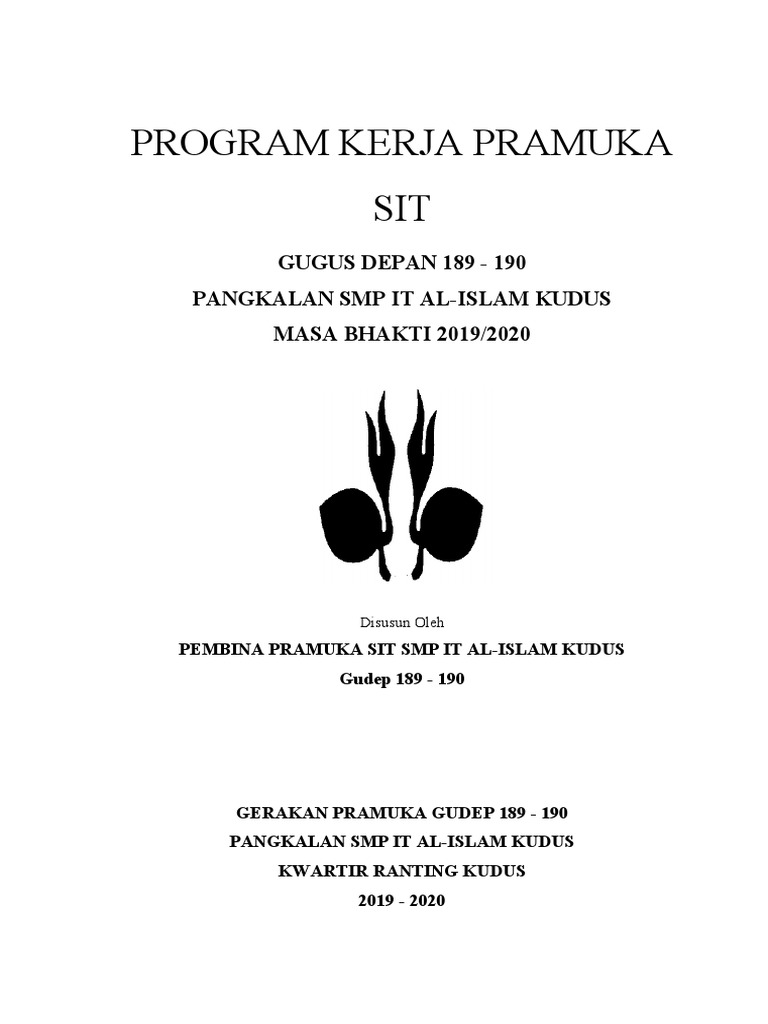 PROGJA PRAMUKA SIT Fix | PDF