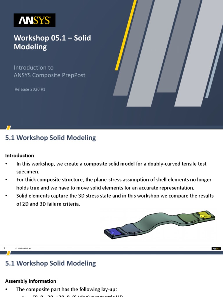 ACP Intro 2020R1 WS05.1 Solid Model | PDF | Extrusion | Computer Aided Design