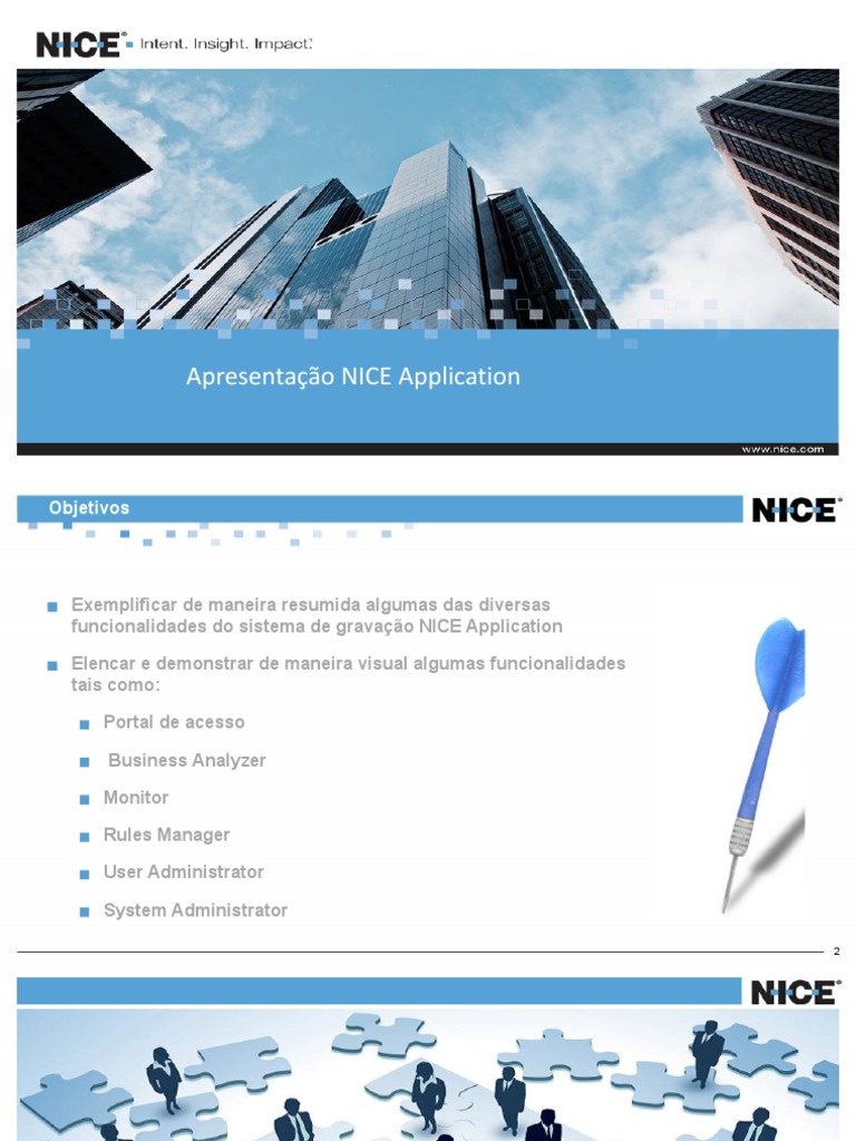Funcionalidades do NICE Application | PDF | Desenvolvimento de software ...