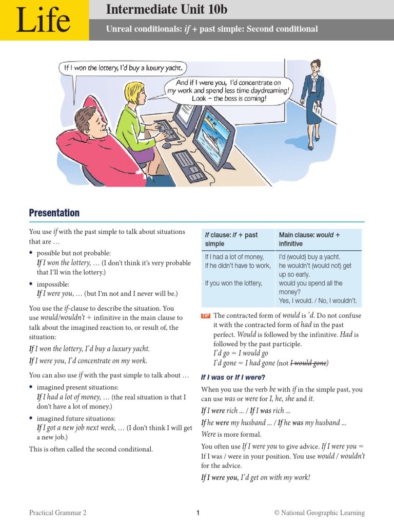 Intermediate Unit 10b | PDF | Grammar | Linguistics