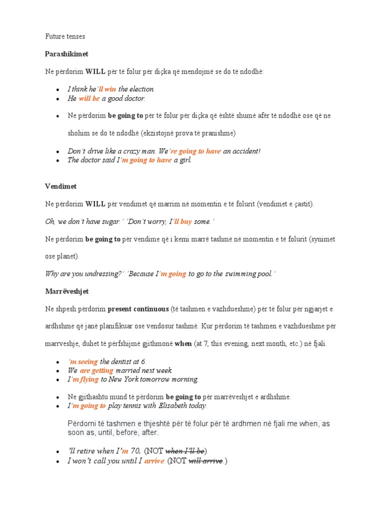 Future Tenses | PDF | Self-Improvement