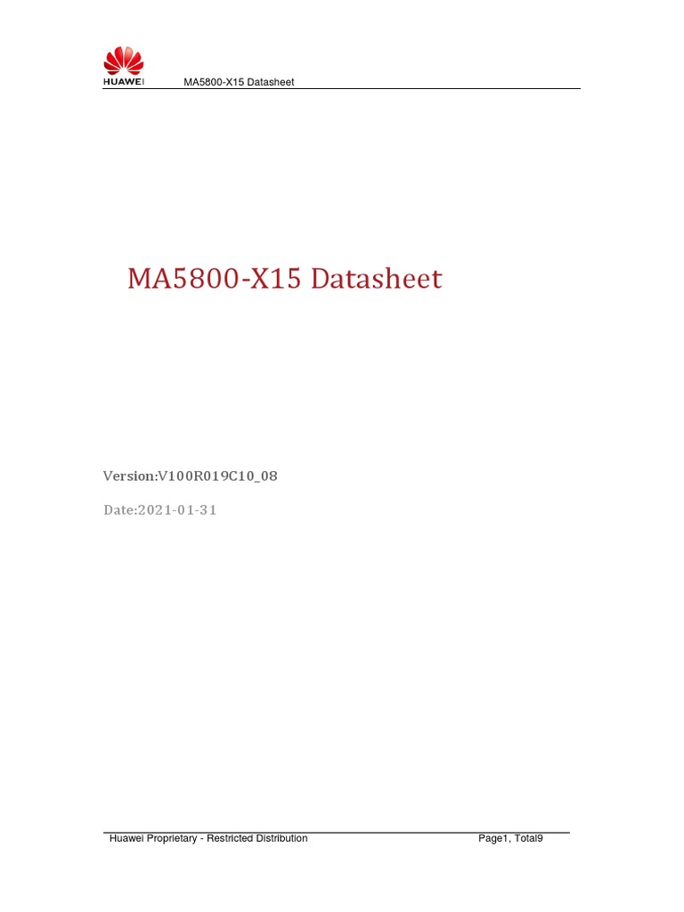 MA5800-X15 Datasheet | PDF