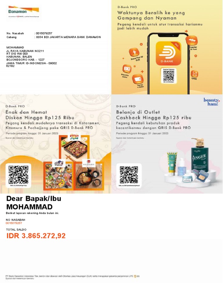 DANAMON | PDF