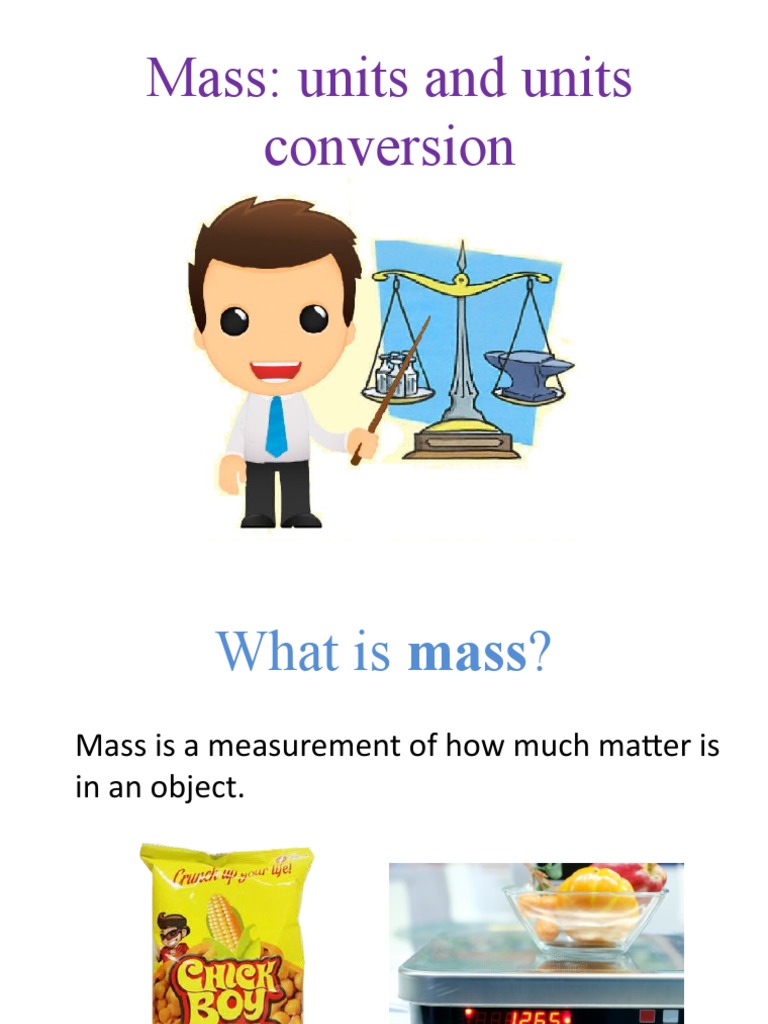 Mass and Volume Units Conversion Guide | PDF