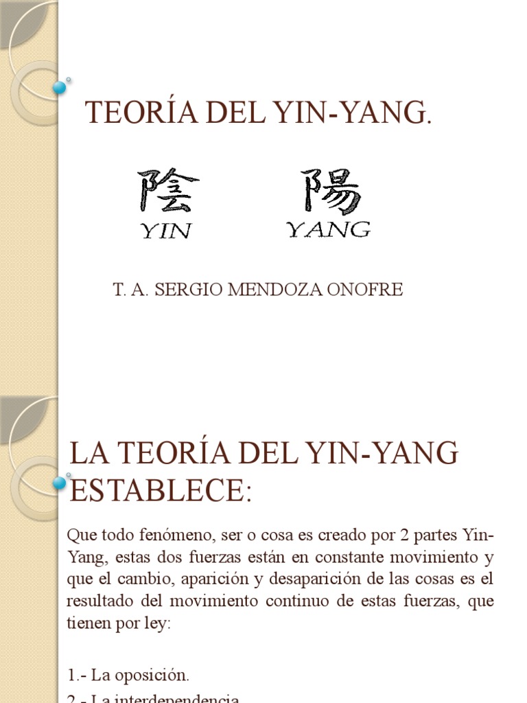 Teoria Del Yin-Yang | PDF | Yin y yang