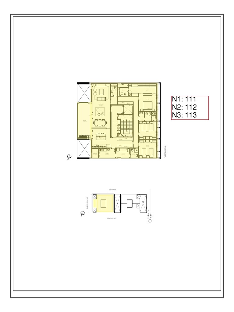 Torre 1 - N1-N2-N3-Zonificado | PDF