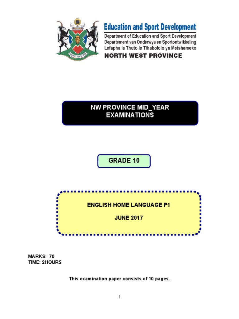 English GR 10 HL Paper 1 | PDF