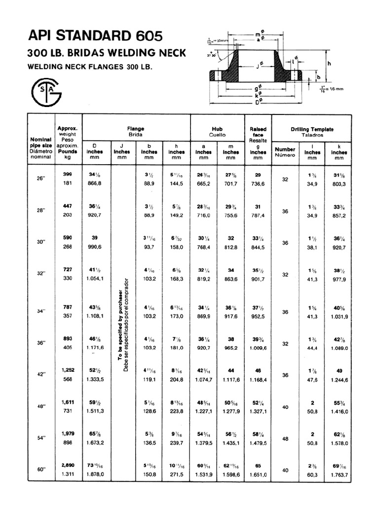 Api STD 605 WN 300 | PDF