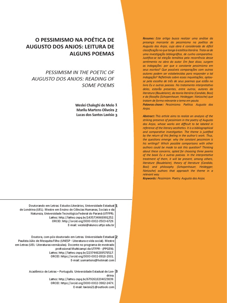 3129-Texto Do Artigo-18149-1-10-20210716 | PDF | Amor | Sonetos