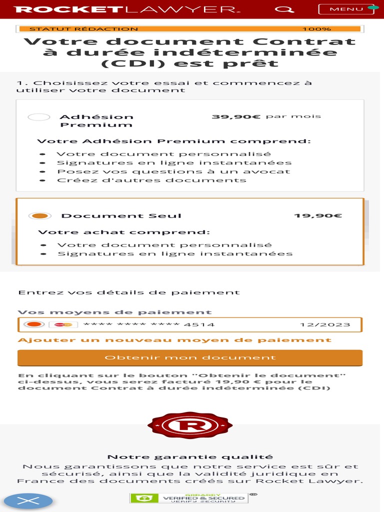 Rocket Lawyer App | PDF