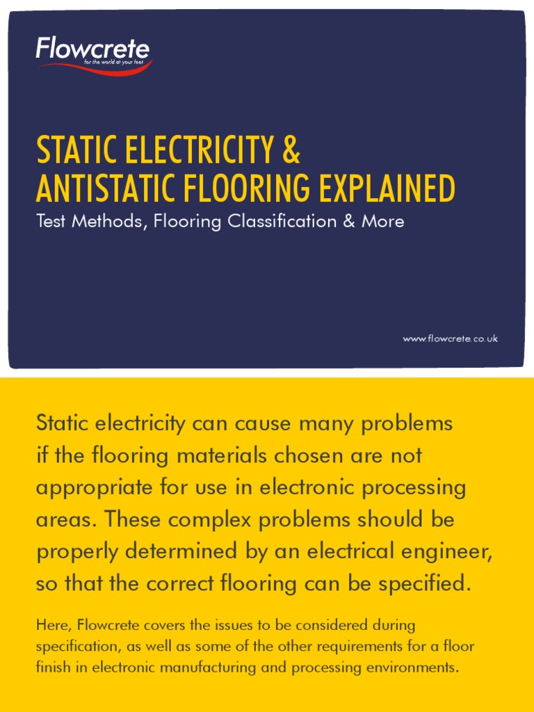 Antistatic Flooring Explained | PDF | Electrical Conductor | Electrical ...