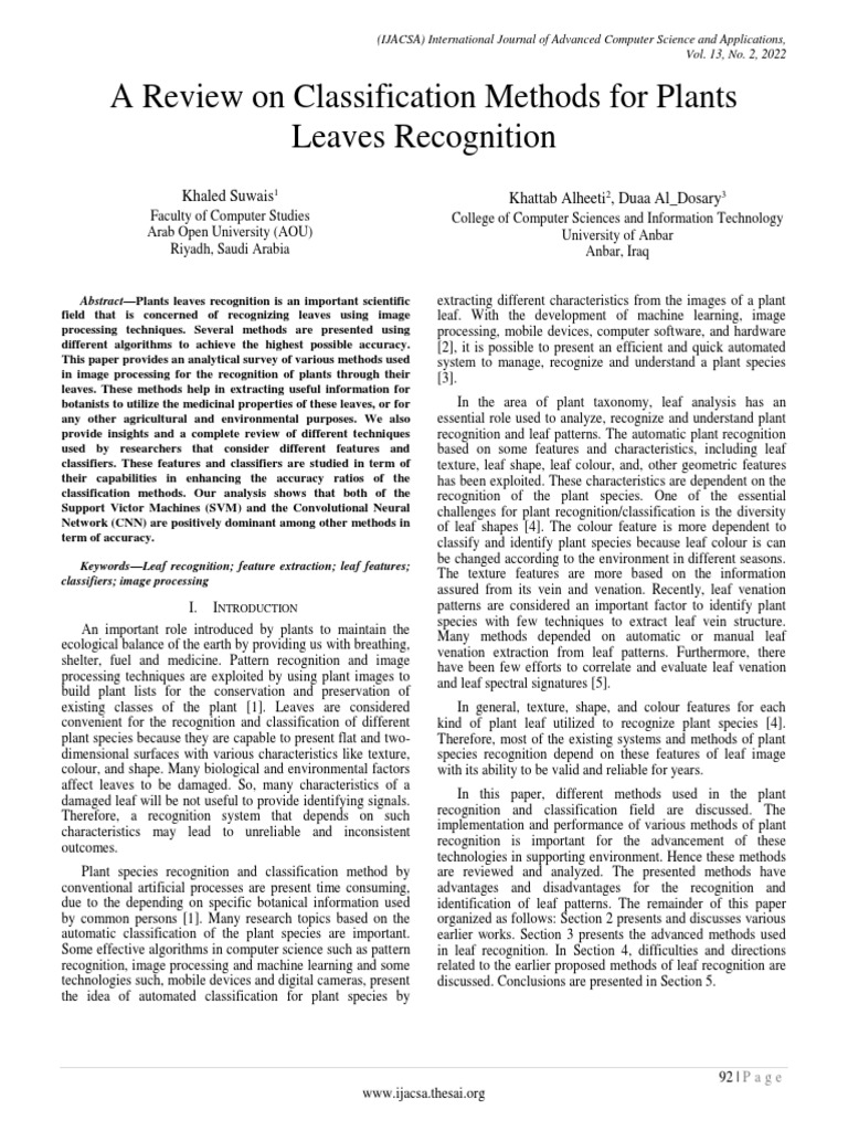 2 Paper 11 A Review On Classification Methods Pdf Machine Learning Statistical Classification