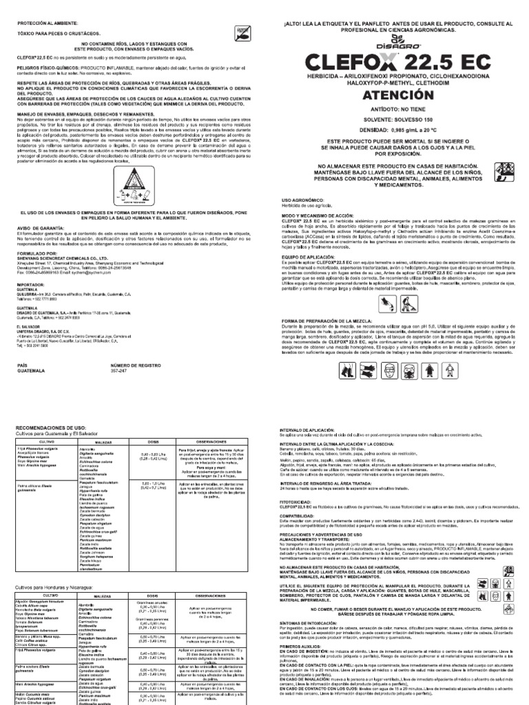 Clefox 22.5 Ec Panf | PDF