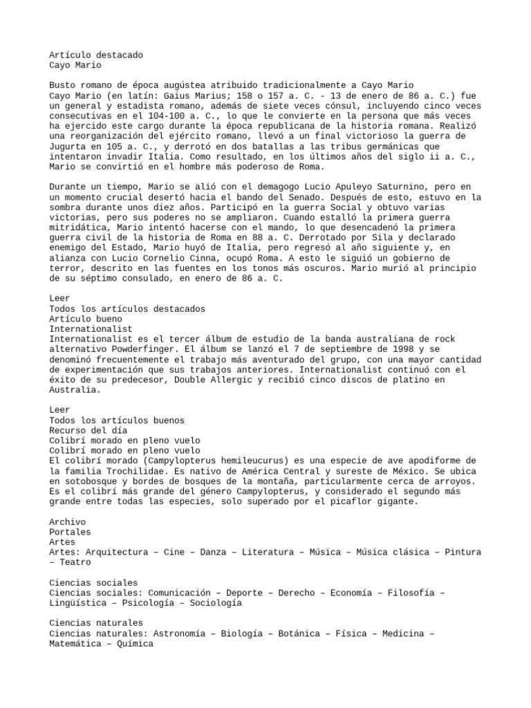 Cayo Mario | PDF | Historia