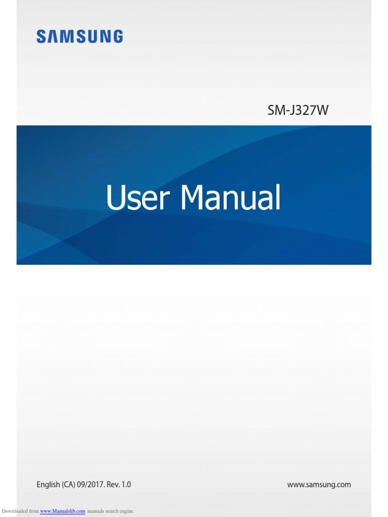 Samsung SM-J327W Android Phone Manual | PDF | Battery Charger | Mobile App