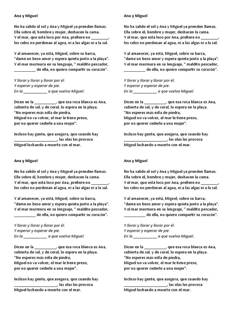 Ana y Miguel | PDF