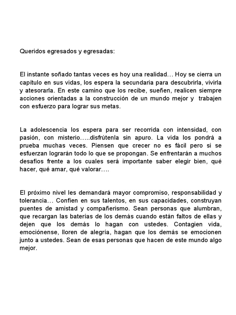 Discurso Acto de Colación | PDF