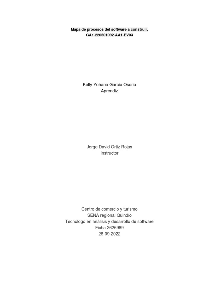 Mapa de Procesos de Software | PDF