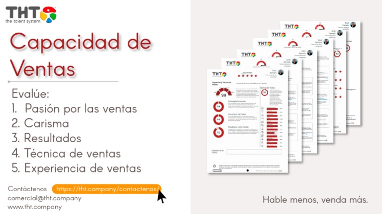 CAPACIDAD DE VENTAS Catálogos Test THT | PDF