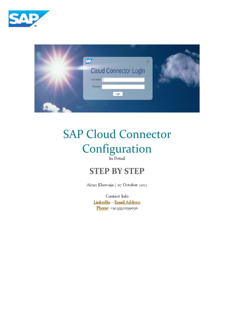 SAP Cloud Connector With BTP Step by Step | PDF