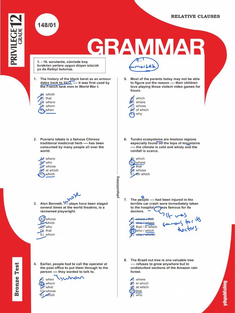 06 Privilege 12 Relative Clauses | PDF
