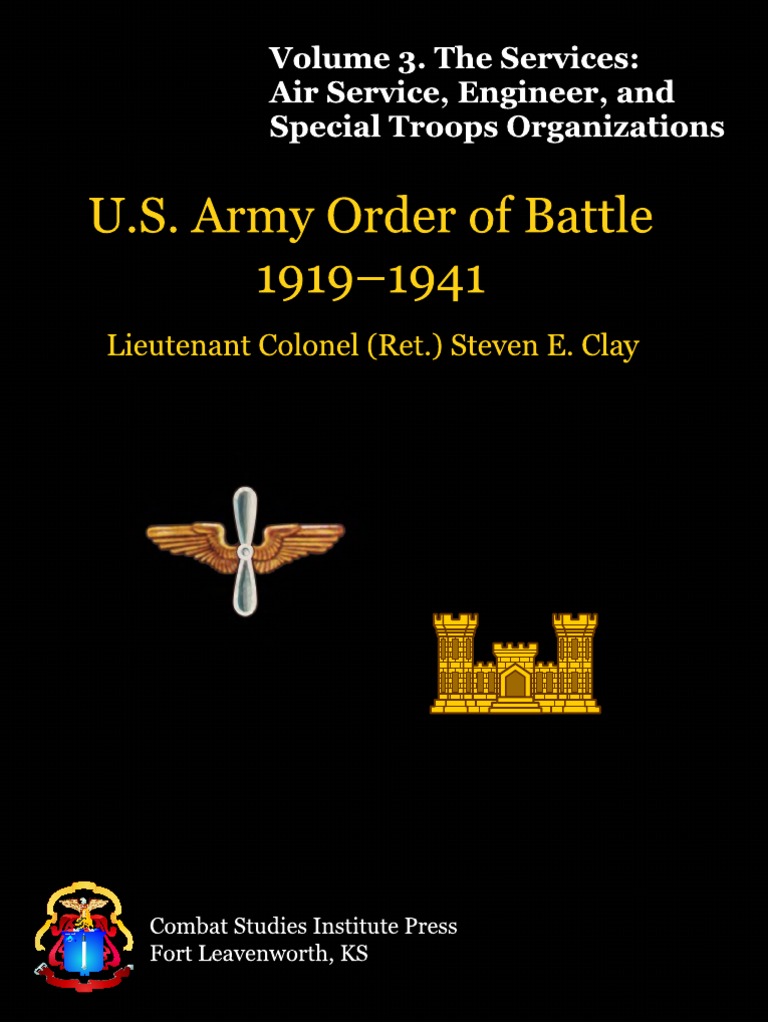 US Army Order of Battle 1919-1941 | PDF | Regiment | Brigade