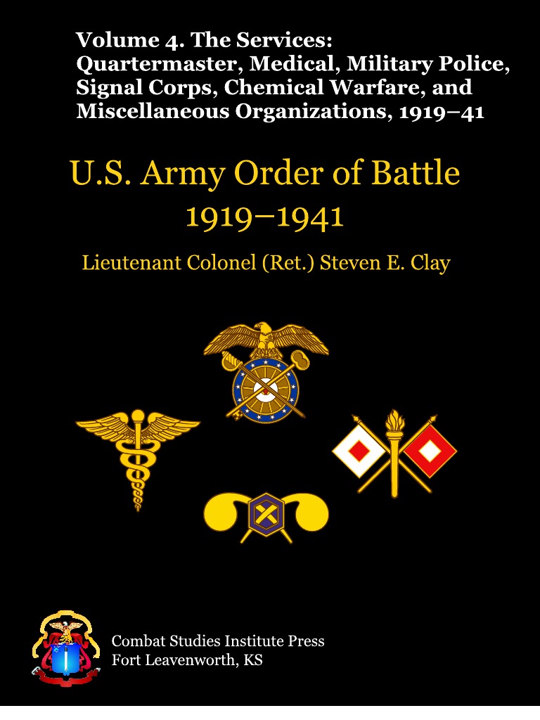 US Army Order of Battle 1919-1941 Vol4 | PDF | Regiment | Brigade