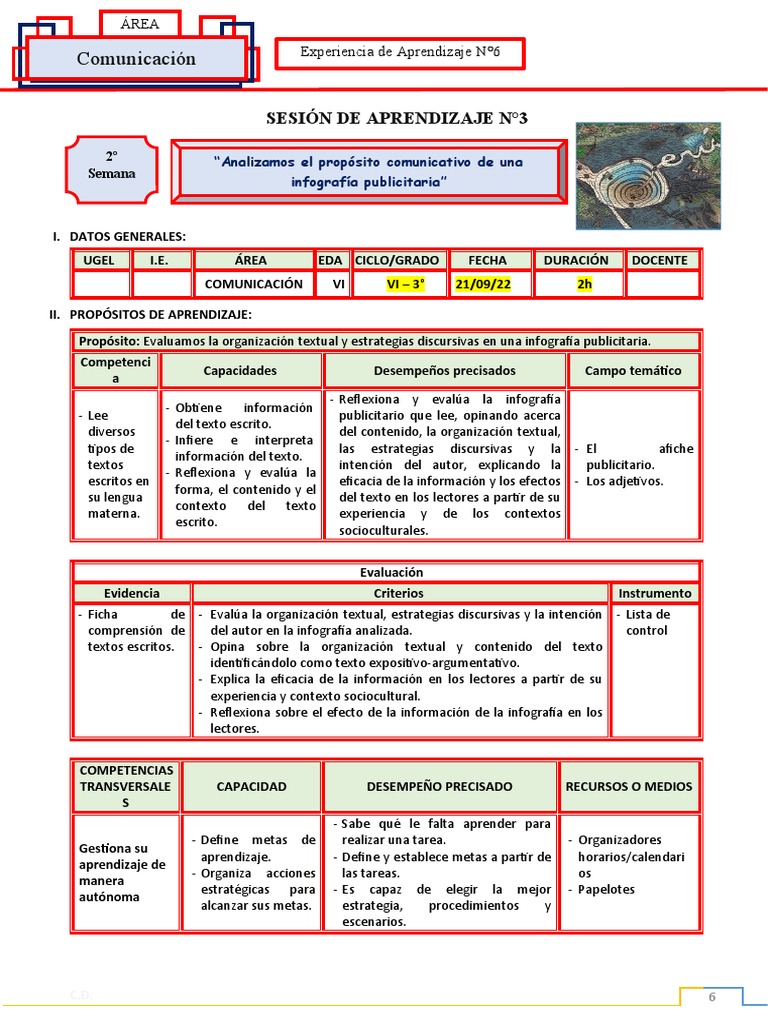 4° Sesión de Aprendizaje 3-Sem.2-Exp.6-Com | PDF