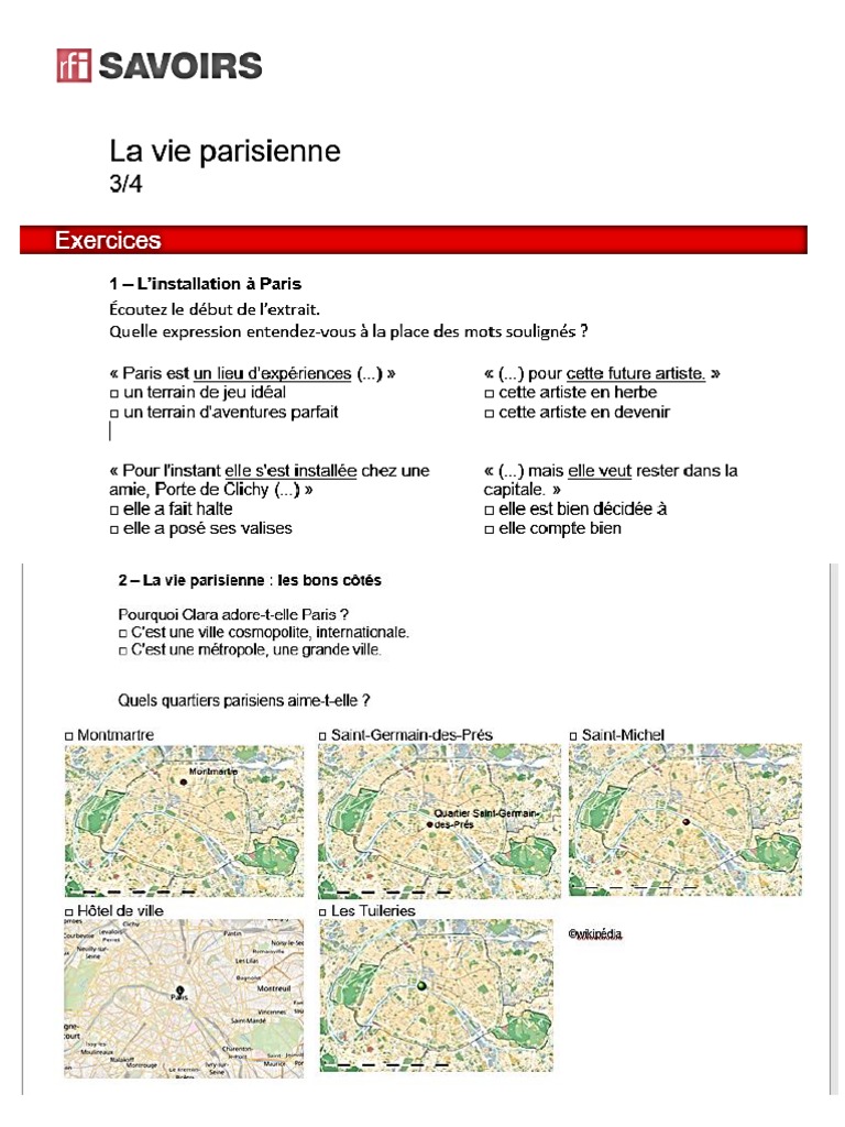 Paris Questions | PDF
