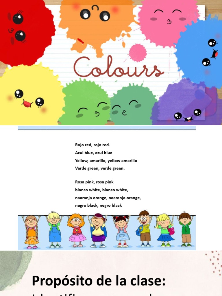 Colores en inglés: guía de aprendizaje | PDF