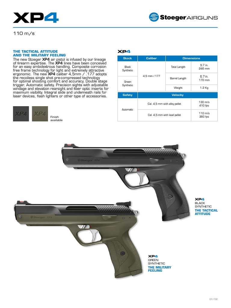 Introducing the Stoeger XP4 Air Pistol: Lightweight, Ergonomic Design ...