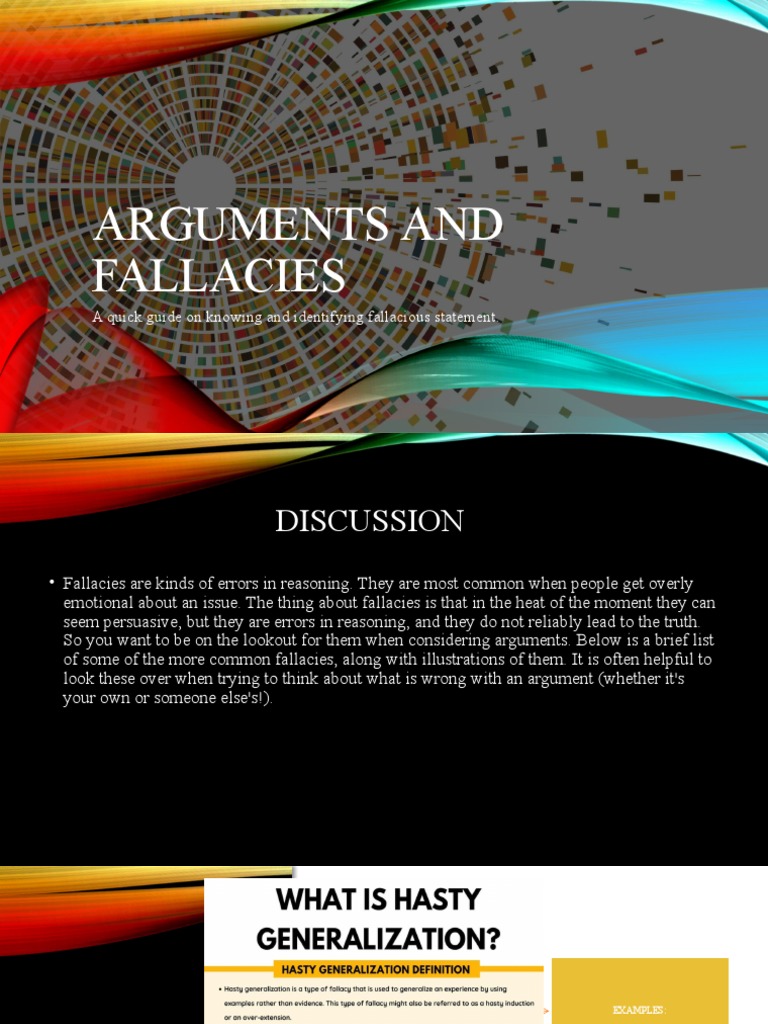Arguments and Fallacies | PDF | Fallacy | Logic