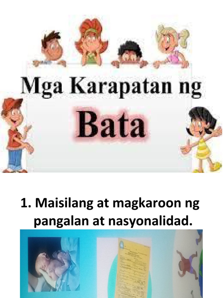 Mga Karapatan NG Bata | PDF