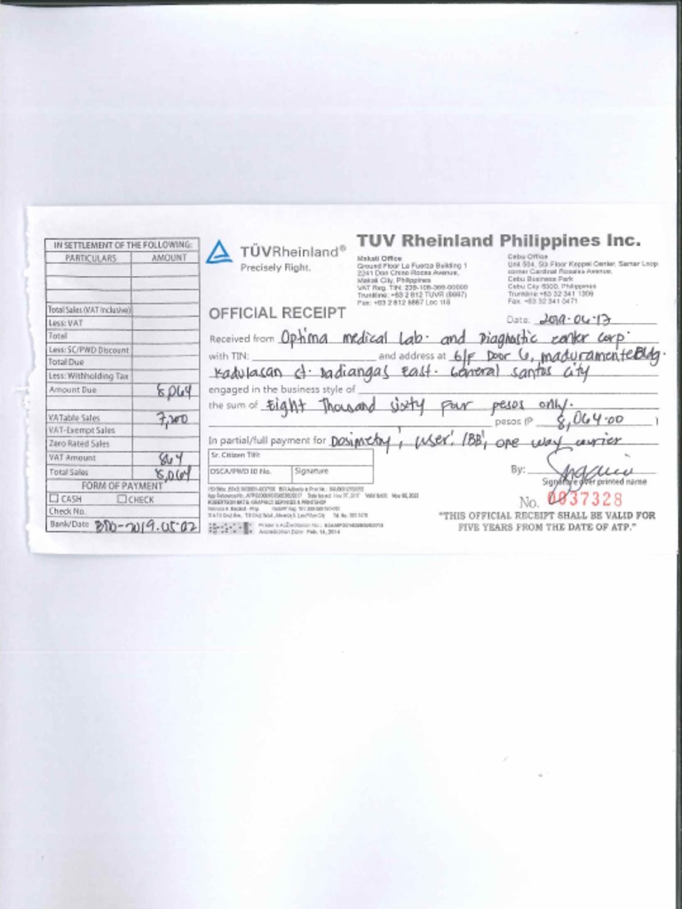 Optima Medical Laboratory and Diagnostic Center Corp. | PDF