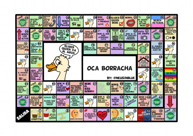 Tablero Oca Borracha | PDF
