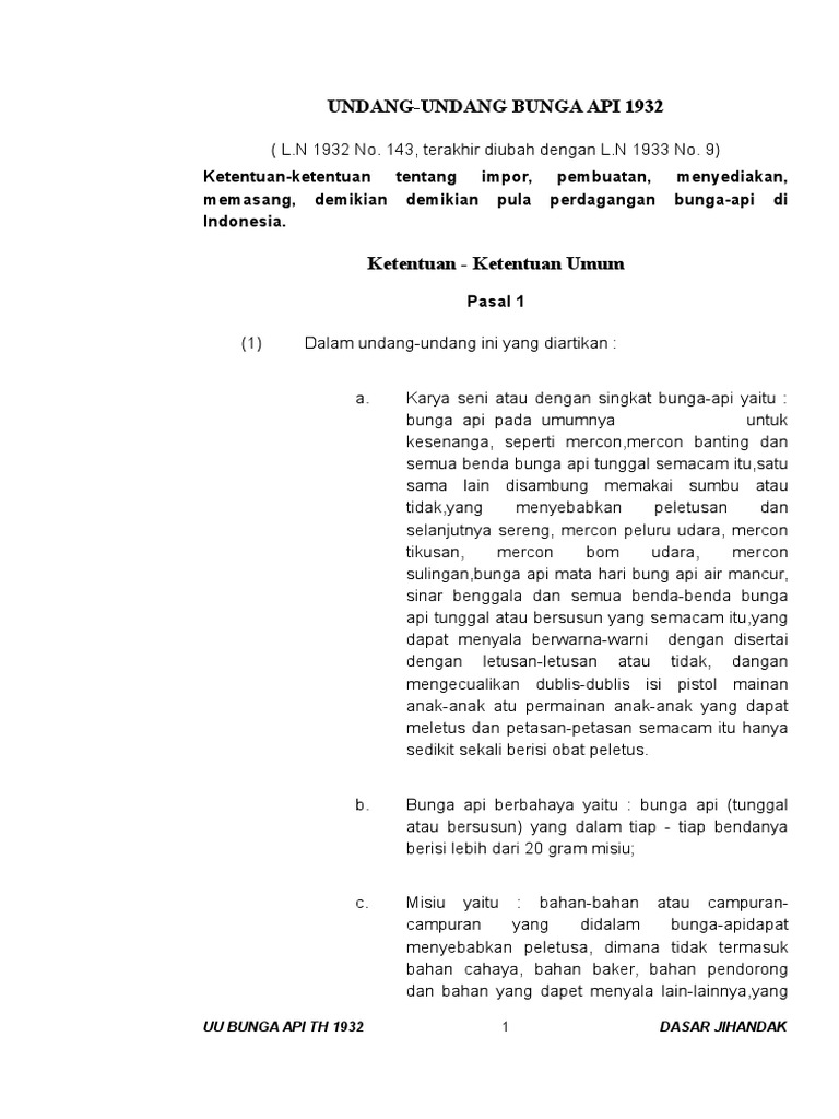 Aturan Impor dan Perdagangan Bunga Api | PDF